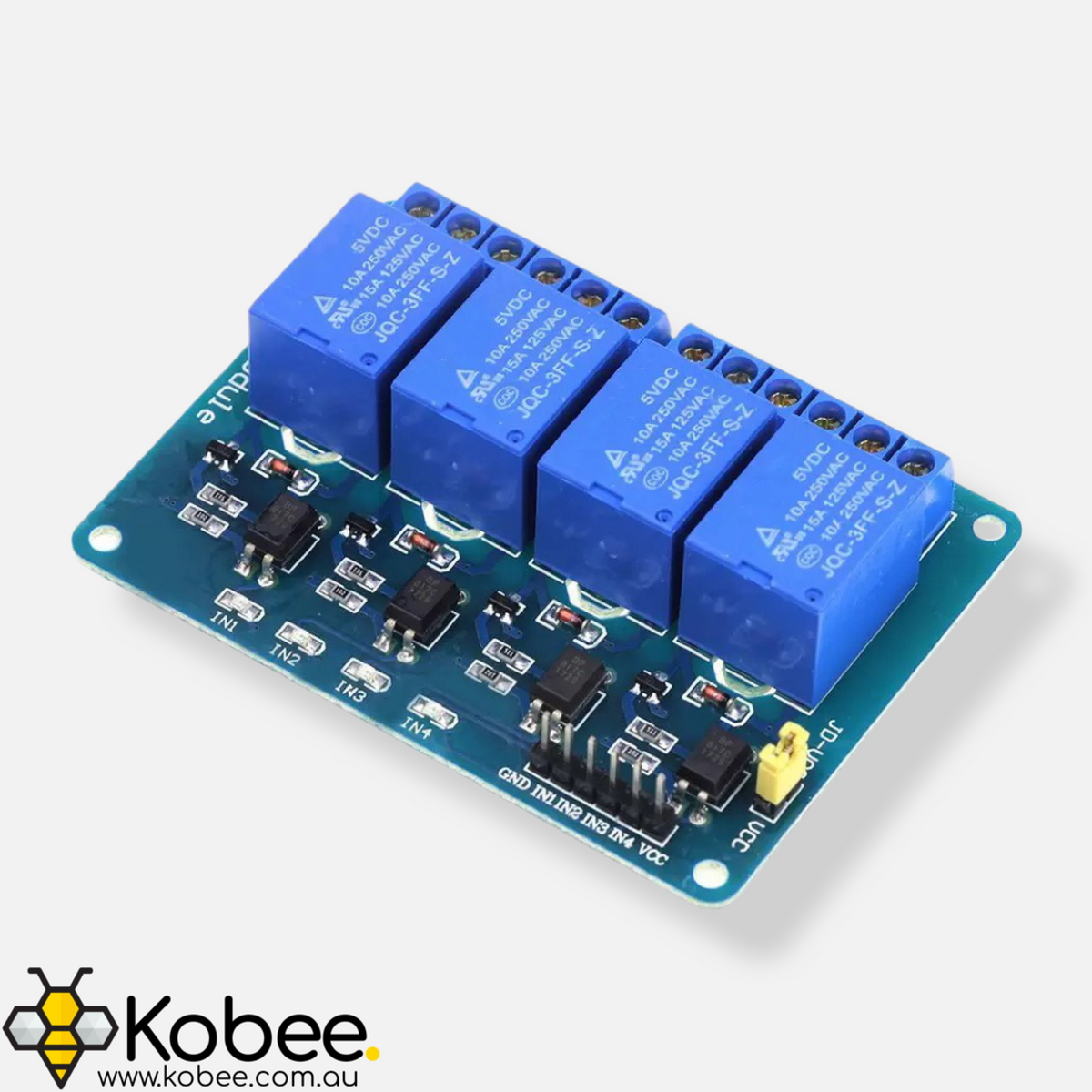 5V Quad Channel Relay Module 10A – Kobee